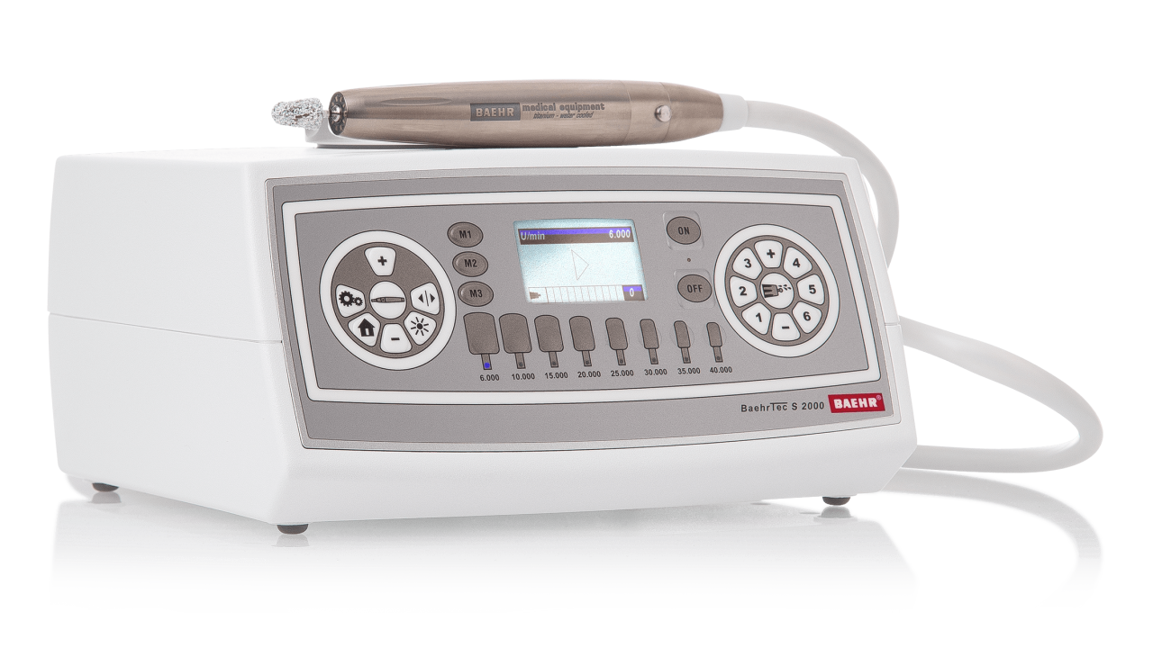 BAEHR TEC S2000 Spray pedicuremotor - MSK Podiamed