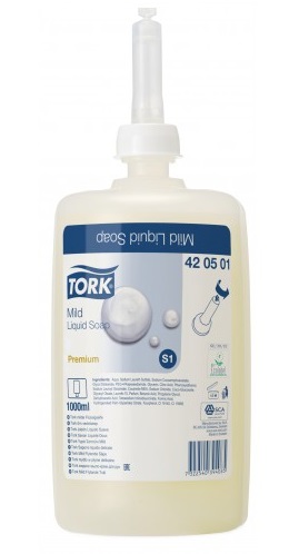 Tork Milde Zeep licht geparfumeerd 1000 ml S1 - MSK Podiamed