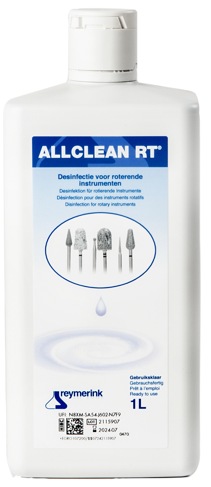 Allclean RT Reiniging Desinfectie 1 L (Boren) - MSK Podiamed