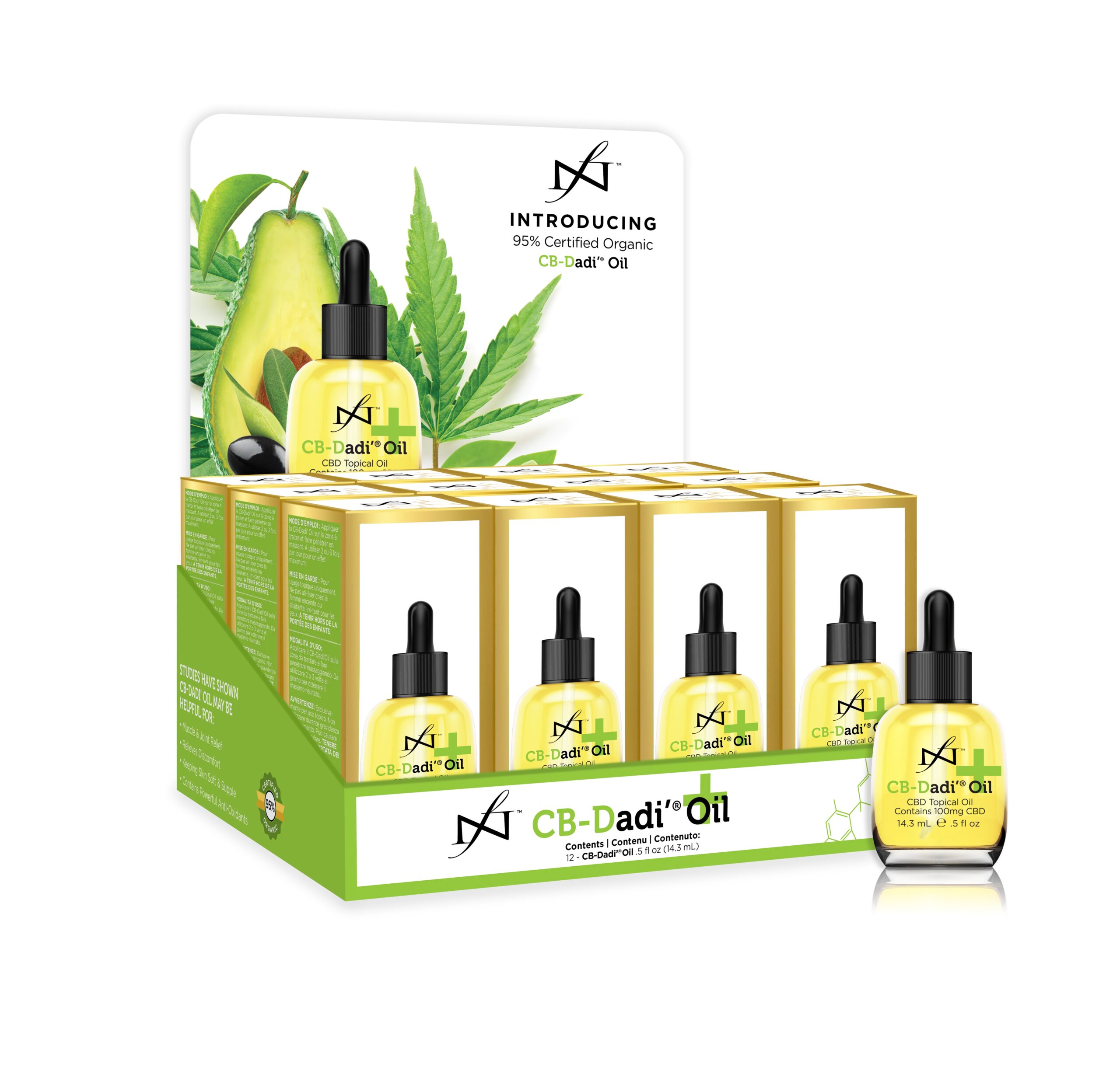 CB-Dadi Oil display 11 x 14,3 ml + tester - MSK Podiamed