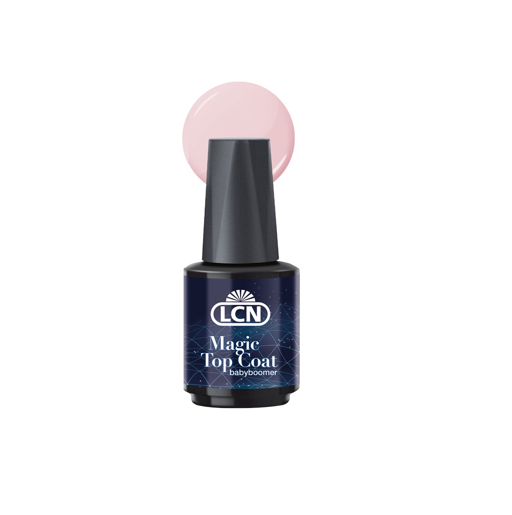 LCN Magic Top Coat, 10ml Babyboomer (No Wipe) - MSK Podiamed