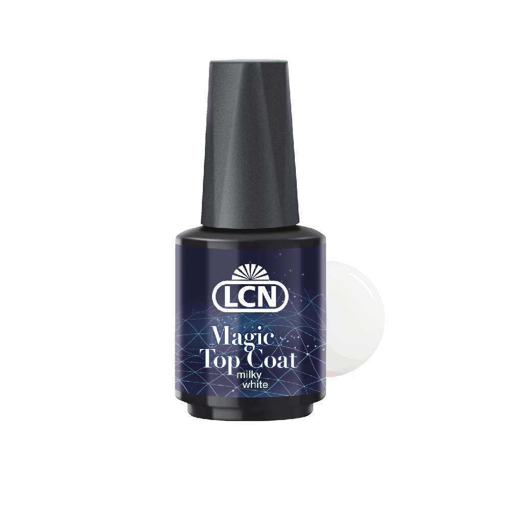LCN Magic topcoat milky white, 10 ml (No Wipe) - MSK Podiamed