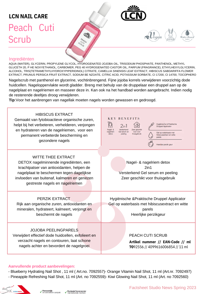 LCN Display "Nail Shots Bar", 3 stuks assortie+ tester - MSK Podiamed